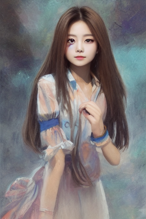 Chou Tzuyu art via Stable Diffusion - PTKOREA