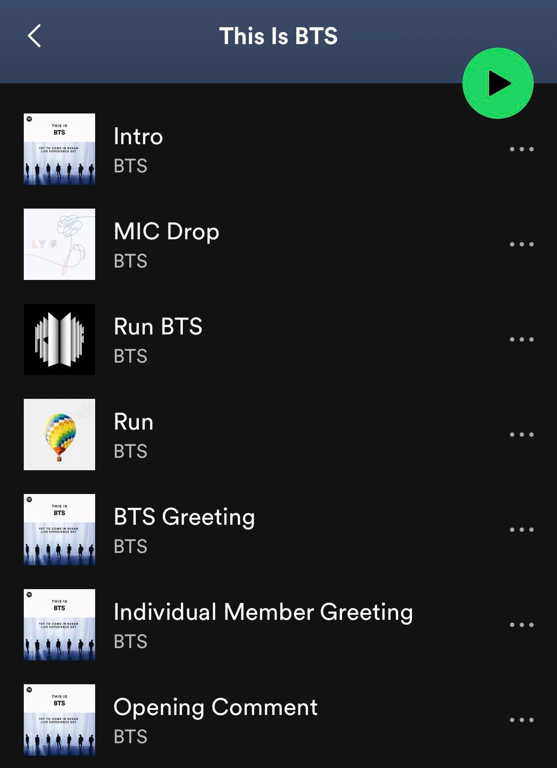 221021 The “This Is BTS” Spotify playlist has been updated with audio ...