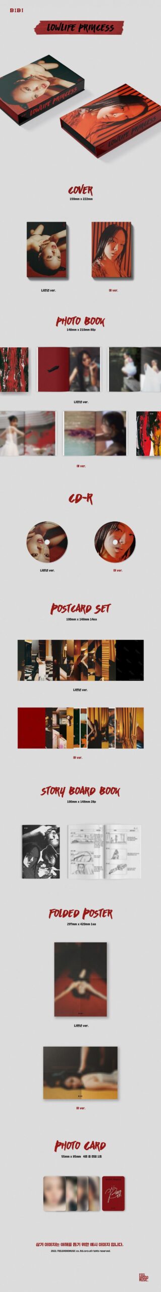 BIBI - The 1st Album ‘Lowlife Princess : Noir’ (Album Packaging Preview ...