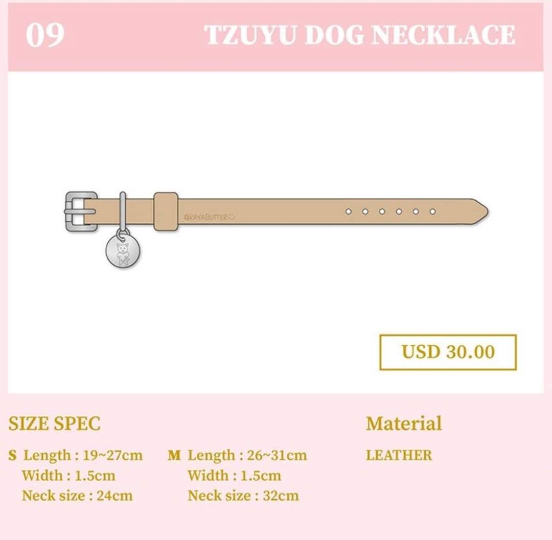 Tzuyu gives us a collar. Thank you for the ONCES who keep asking "can I ...