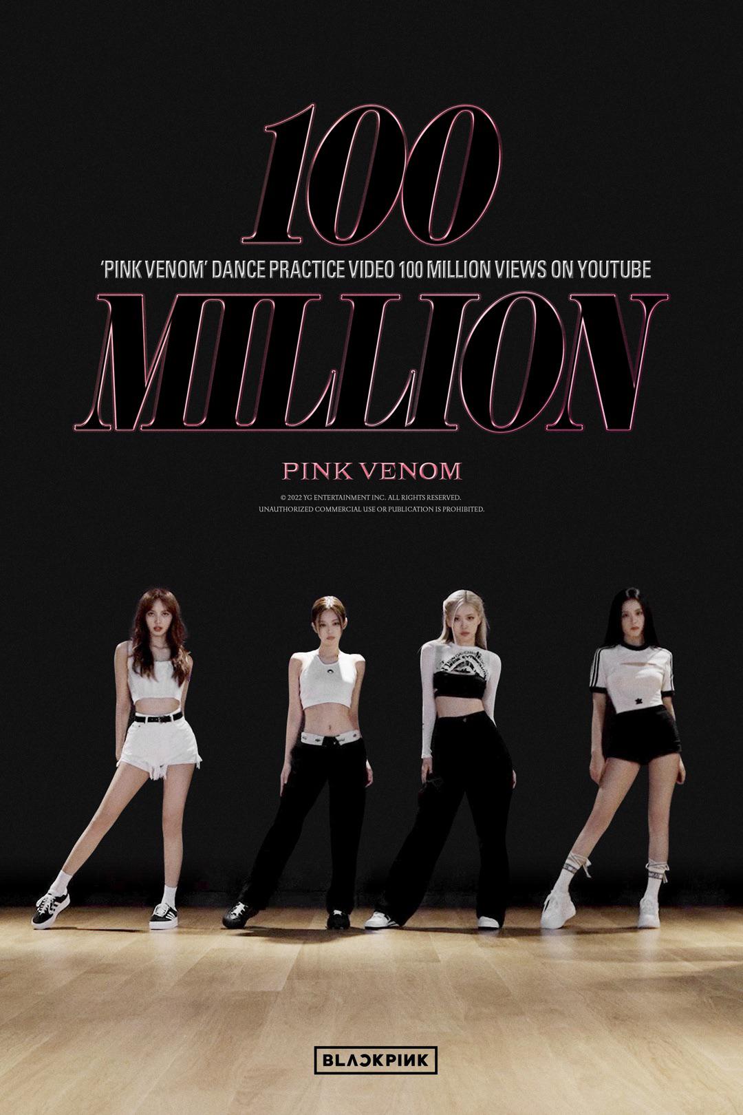 221016 BLACKPINK - ‘Pink Venom’ DANCE PRACTICE VIDEO hits 100 MILLION VIEWS on Youtube ...