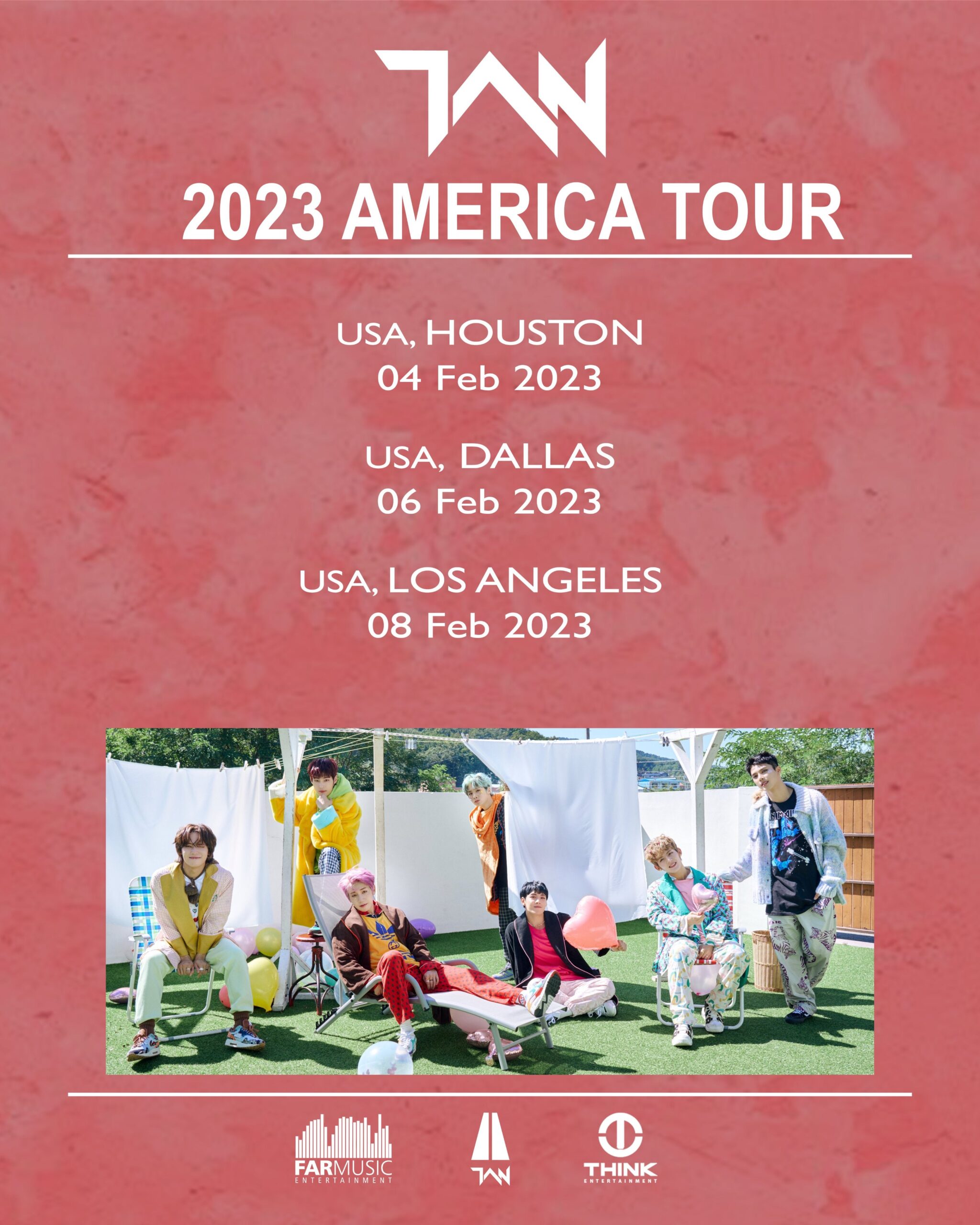 TAN announces Feb 2023 dates for the USA leg of their tour - PTKOREA