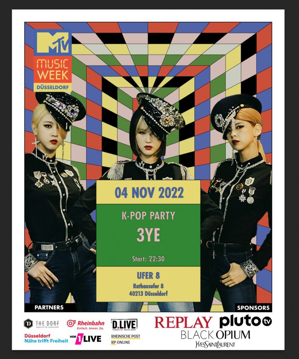 3YE to perform at the 2022 MTV EMA MUSIC WEEK K-POP PARTY in Düsseldorf ...