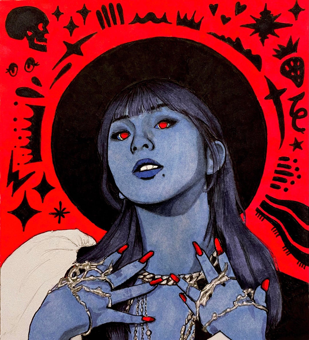 Chaeyoung fanart! (Cry for Me era but with a witchy, demonic vibe) 😈🍓😈🍓 ...