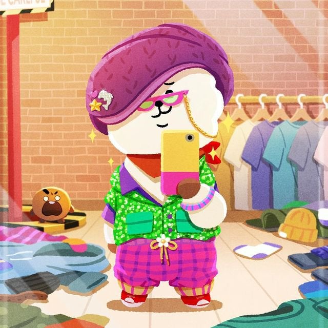 221118 Instagram: BT21: ꒰๑´•.̫ •`๑꒱ How do you like my outfit for a ...