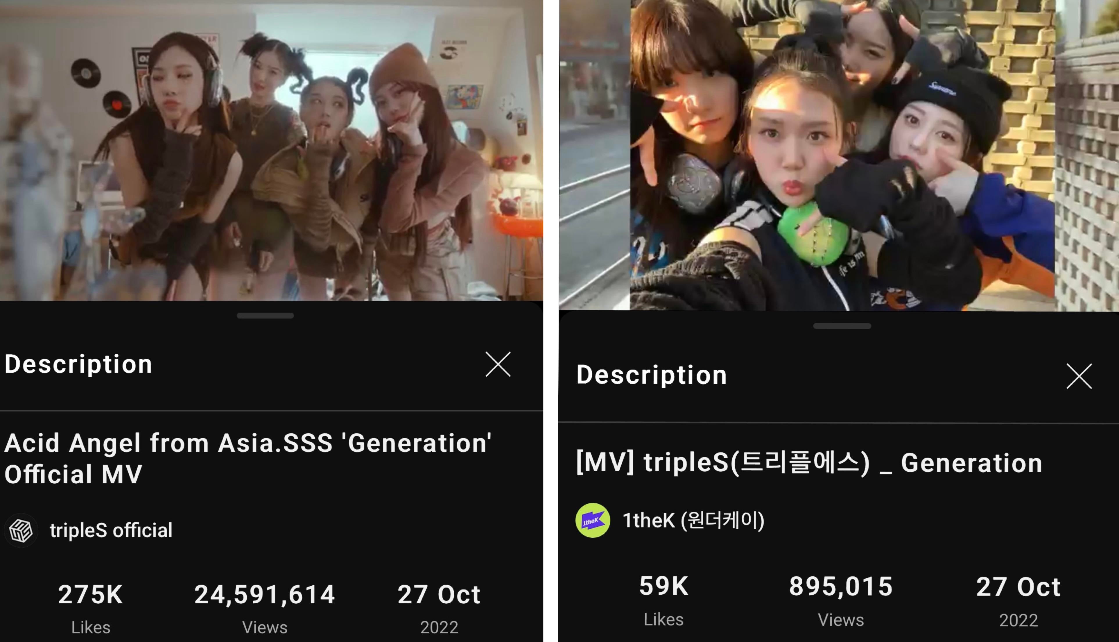 tripleS Acid Angel from Asia’s debut MV ‘Generation’ has surpassed 25 ...