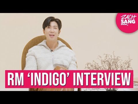 BTS RM - RM Breaks Down His Debut Album 'Indigo' @ The Zach Sang Show ...