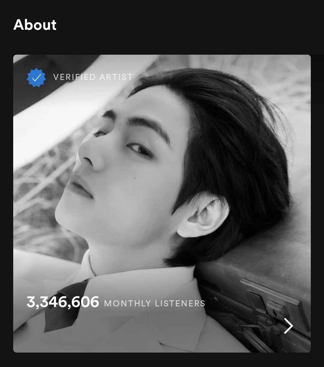 221227 BTS V Profile Picture On Various Platforms(Spotify, Melon ...