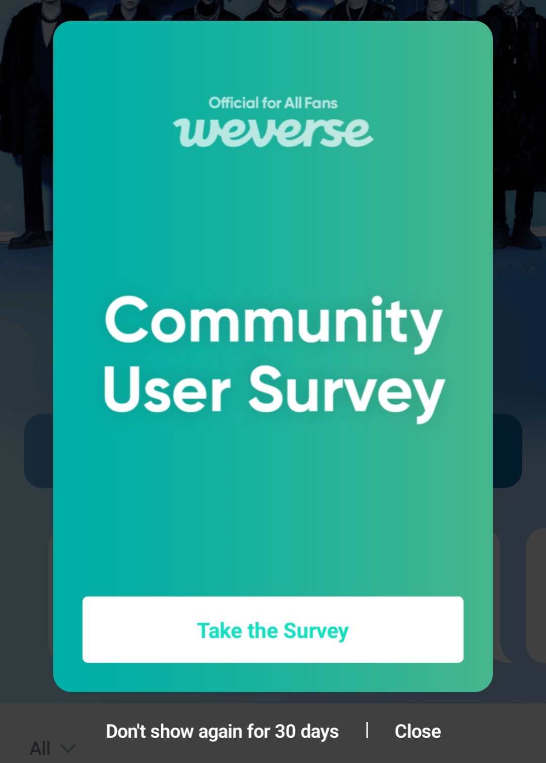 221215 Weverse Community Survey - PTKOREA