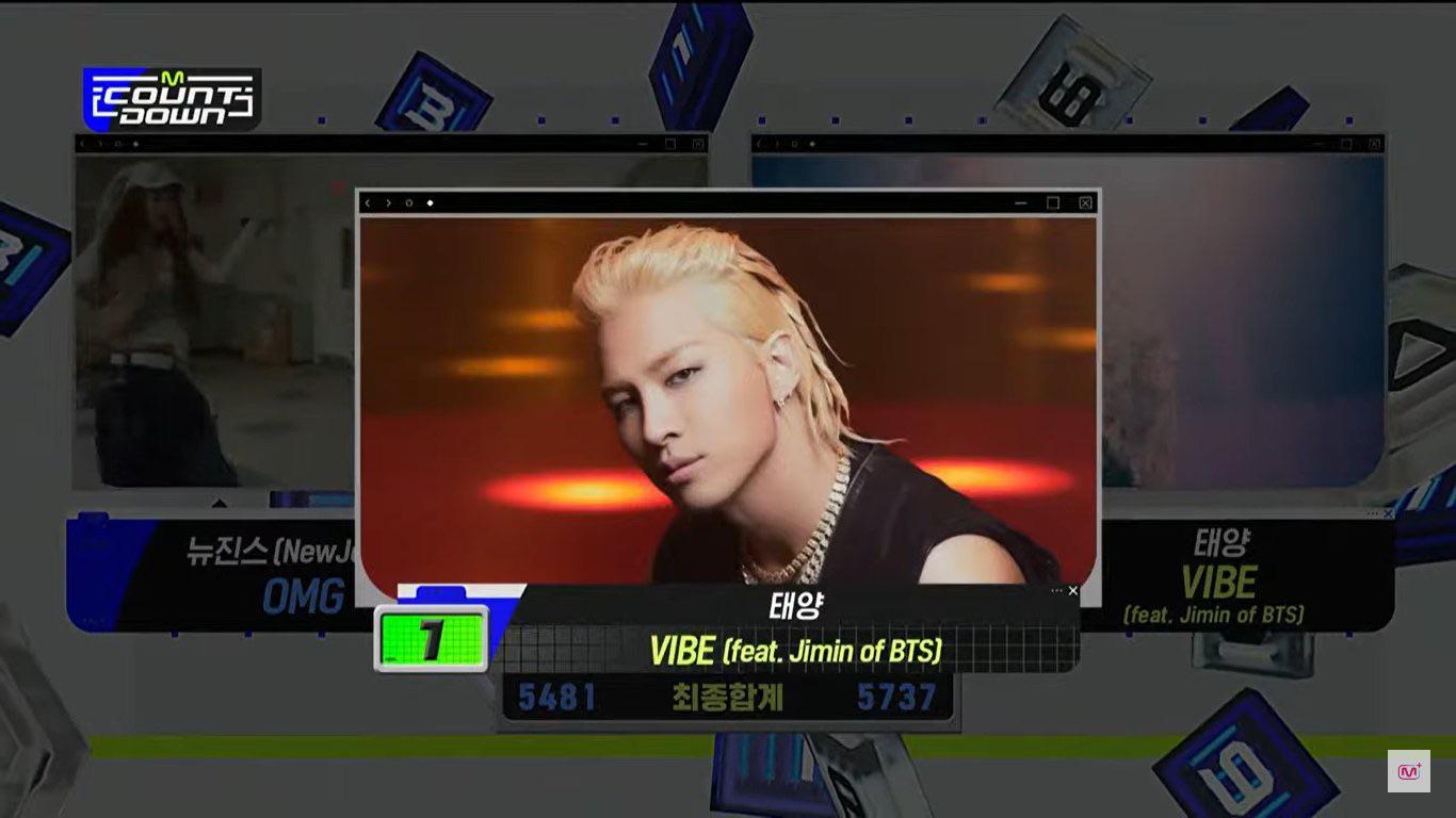 TAEYANG & Jimin have earned their first win for "VIBE (feat. Jimin of ...