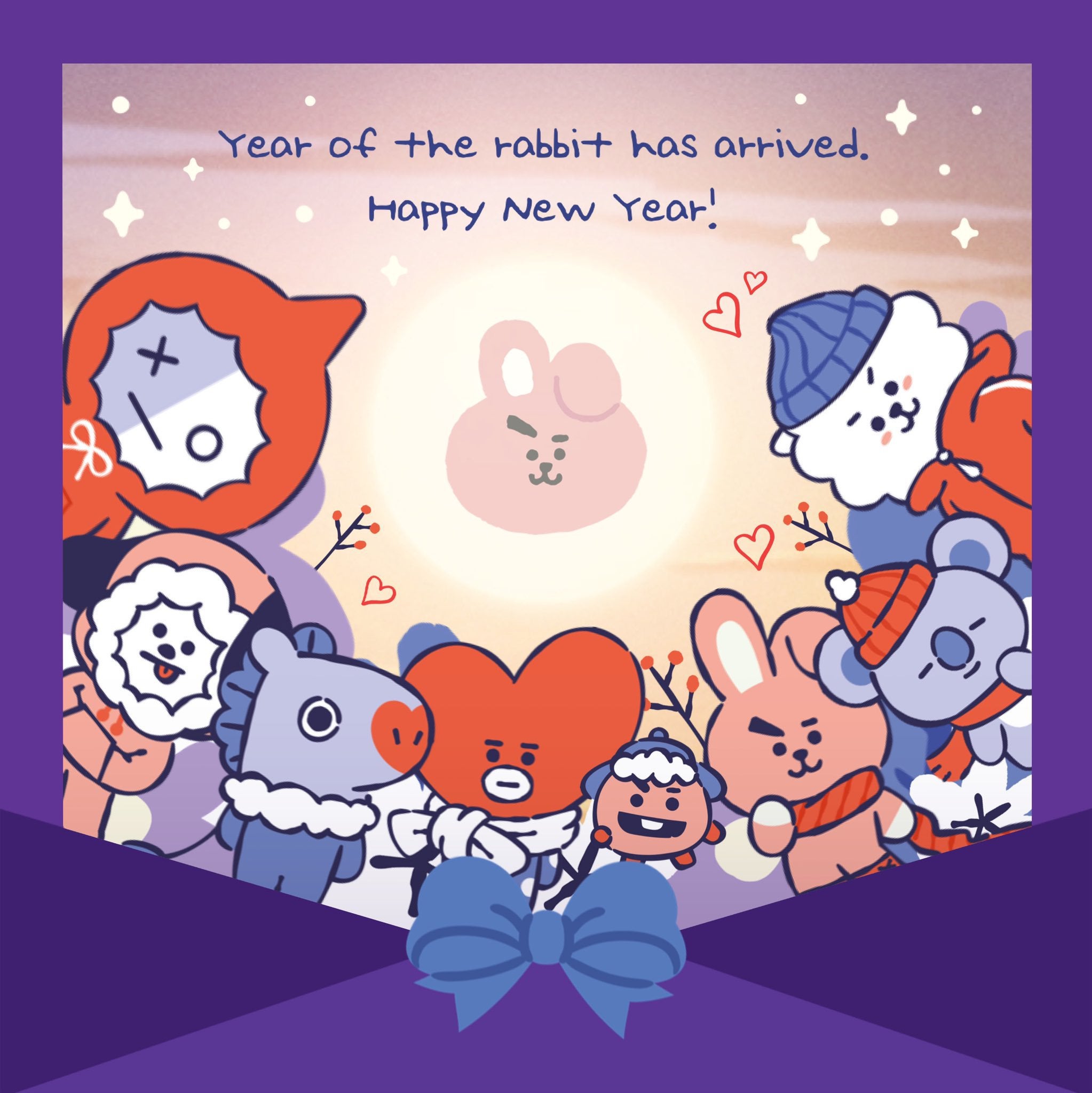 230102 BT21: What are your plans for the New Years, UNISTARS?😉 How ...