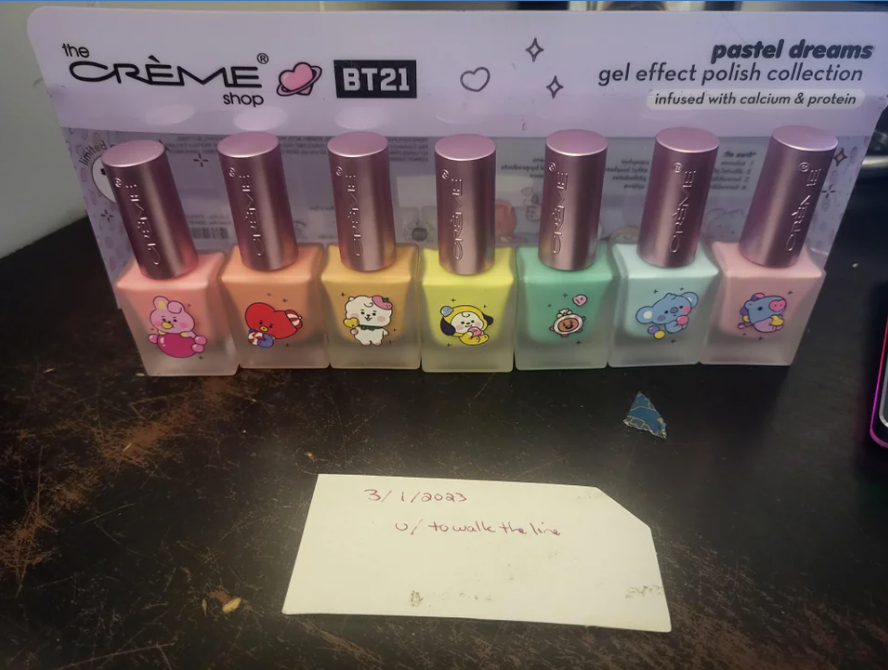 [Selling] [US/Canada] BT21 Official Nail Polish - Limited Edition - PTKOREA