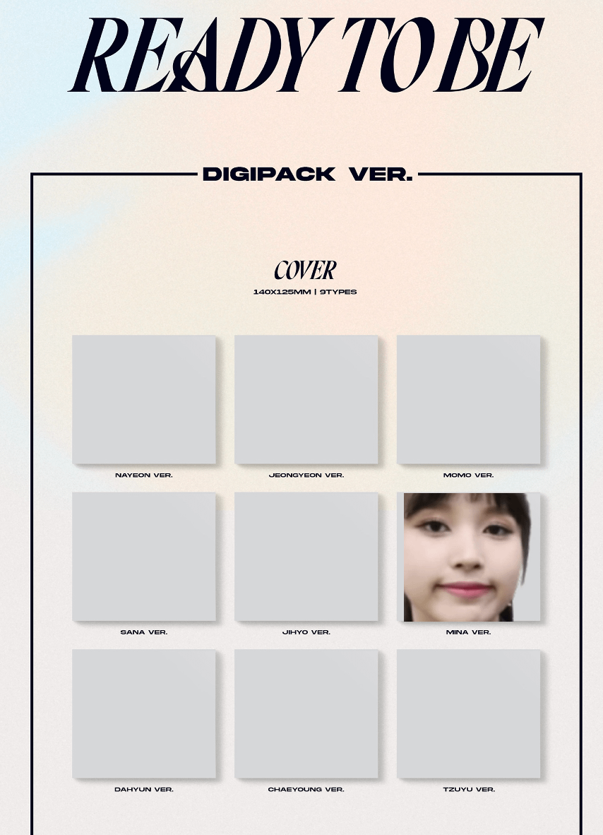 Leaked Mina album cover for Ready To Be (Digipack version) - PTKOREA