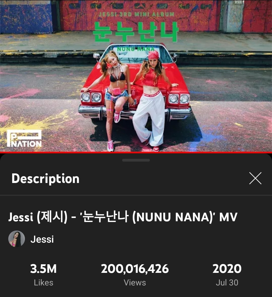 Jessi's "NUNU NANA" becomes her first MV to hit 200 million views - PTKOREA
