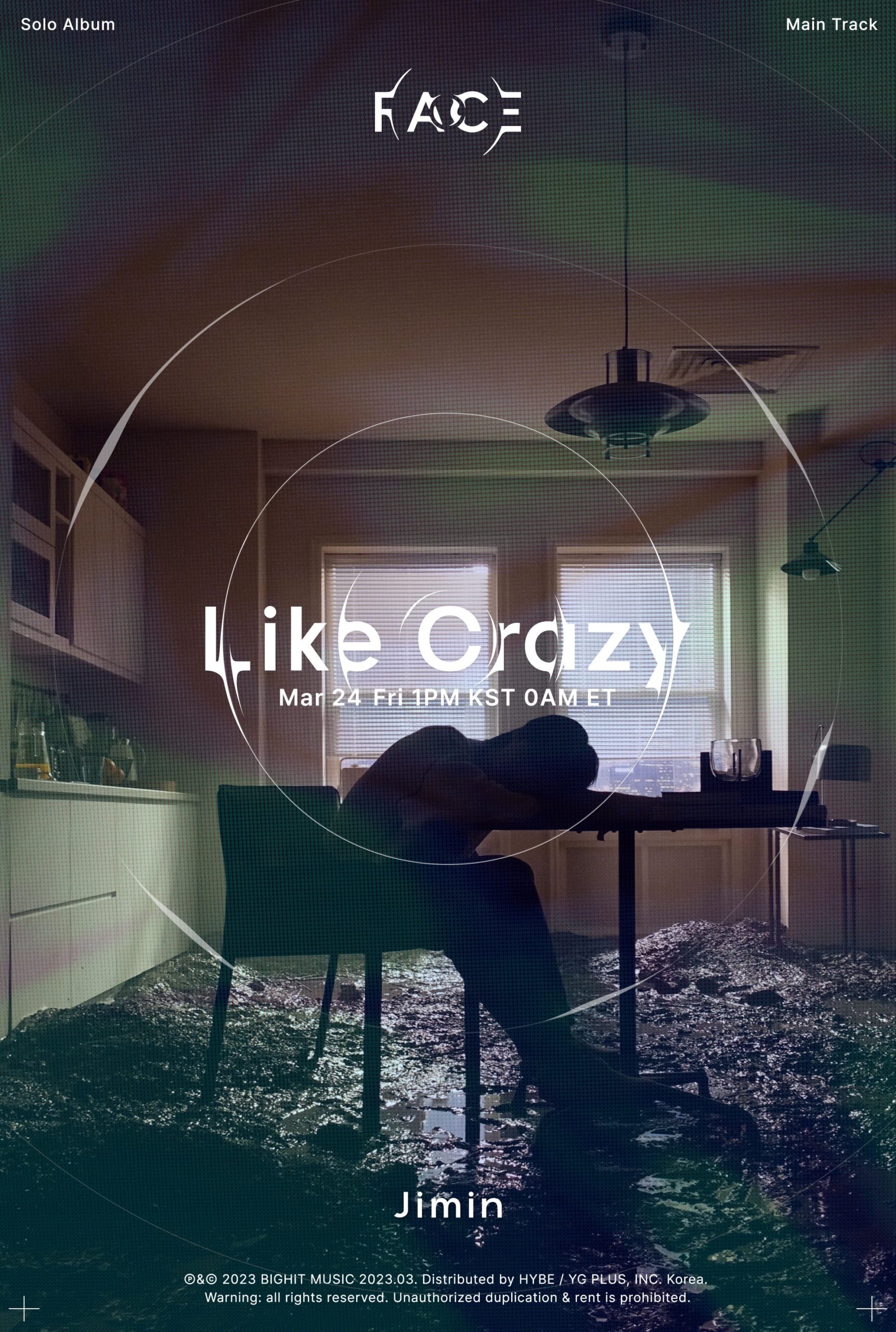 Jimin (BTS) - 1st Solo Album 'FACE' / Title Track 'Like Crazy' (Teaser ...