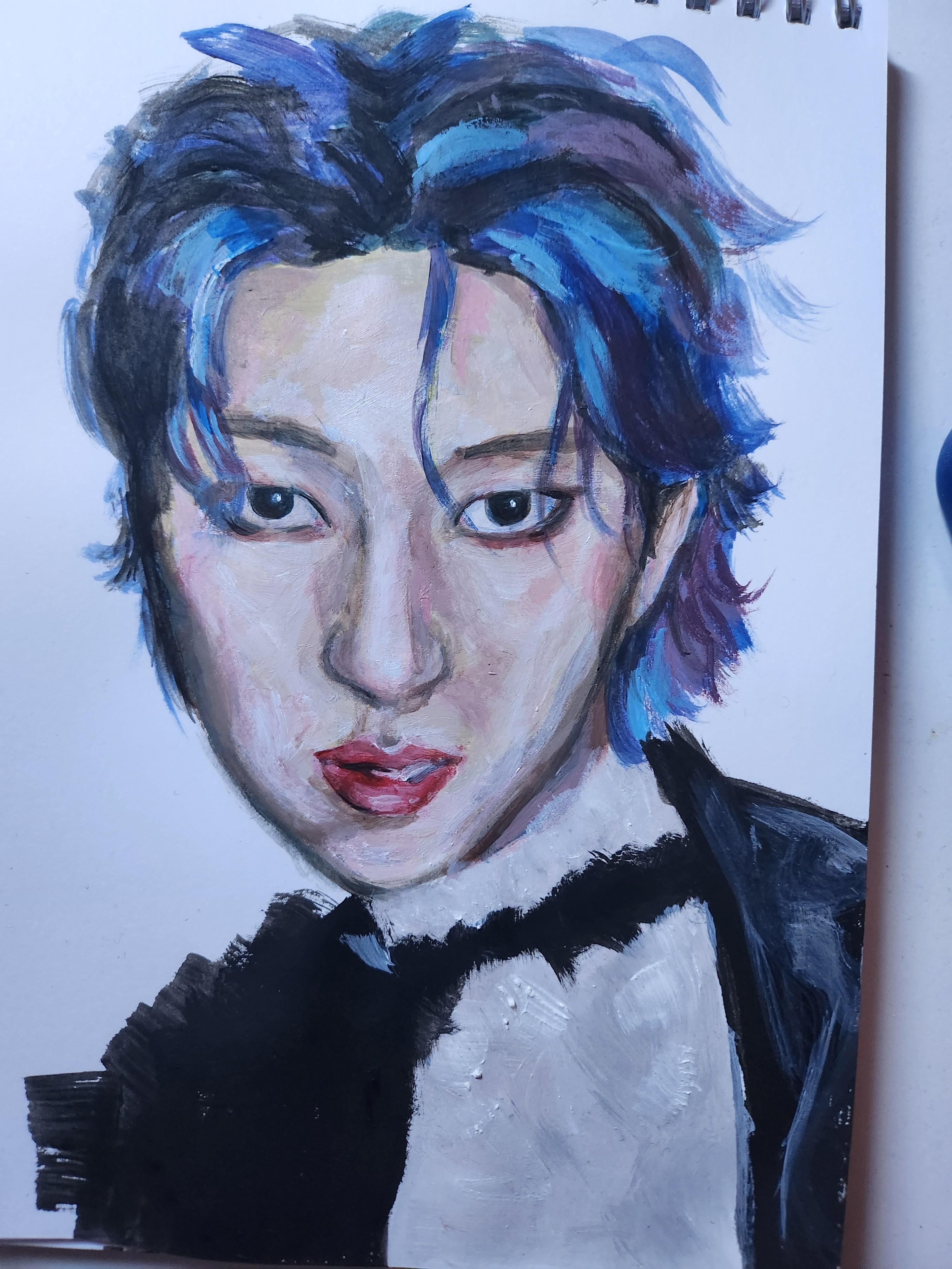 My poor attempt at painting minghao - PTKOREA