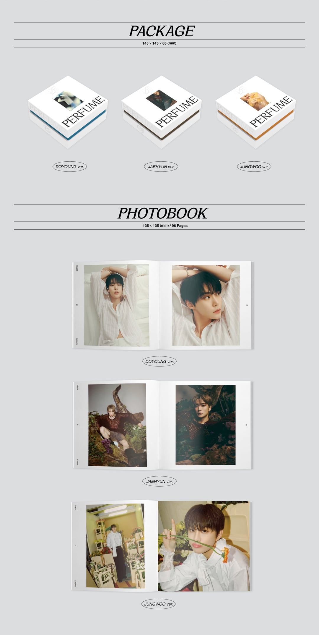 NCT DOJAEJUNG (Doyoung, Jaehyun, Jungwoo) - 1st Mini Album 'Perfume ...