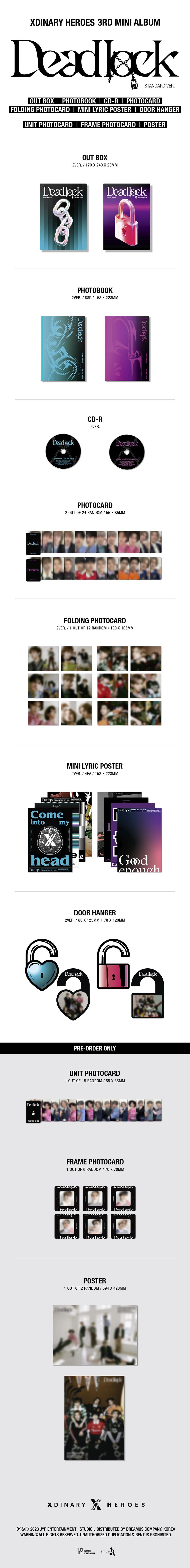 Xdinary Heroes - 3rd Mini Album 'Deadlock' (Album Packaging Details ...