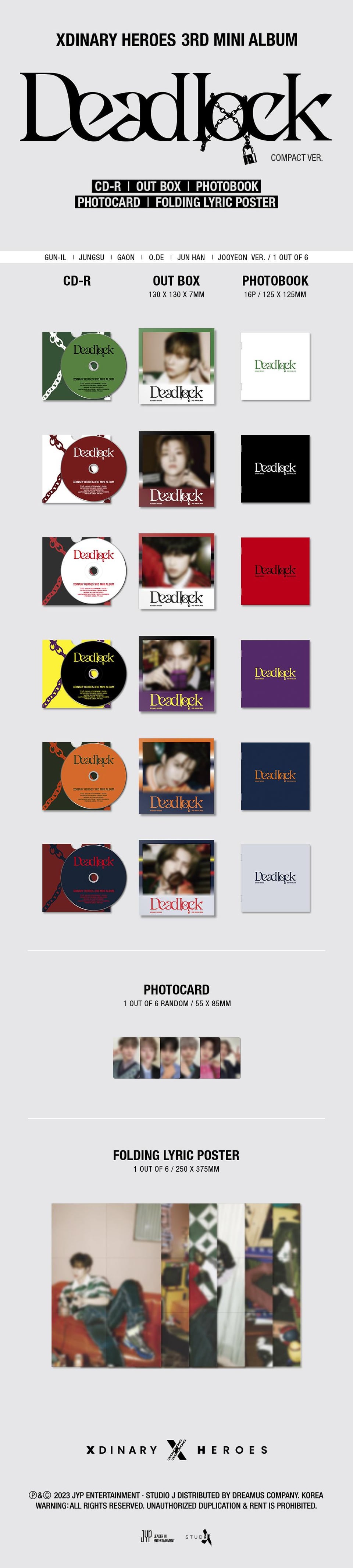 Xdinary Heroes - 3rd Mini Album 'Deadlock' (Album Packaging Details ...