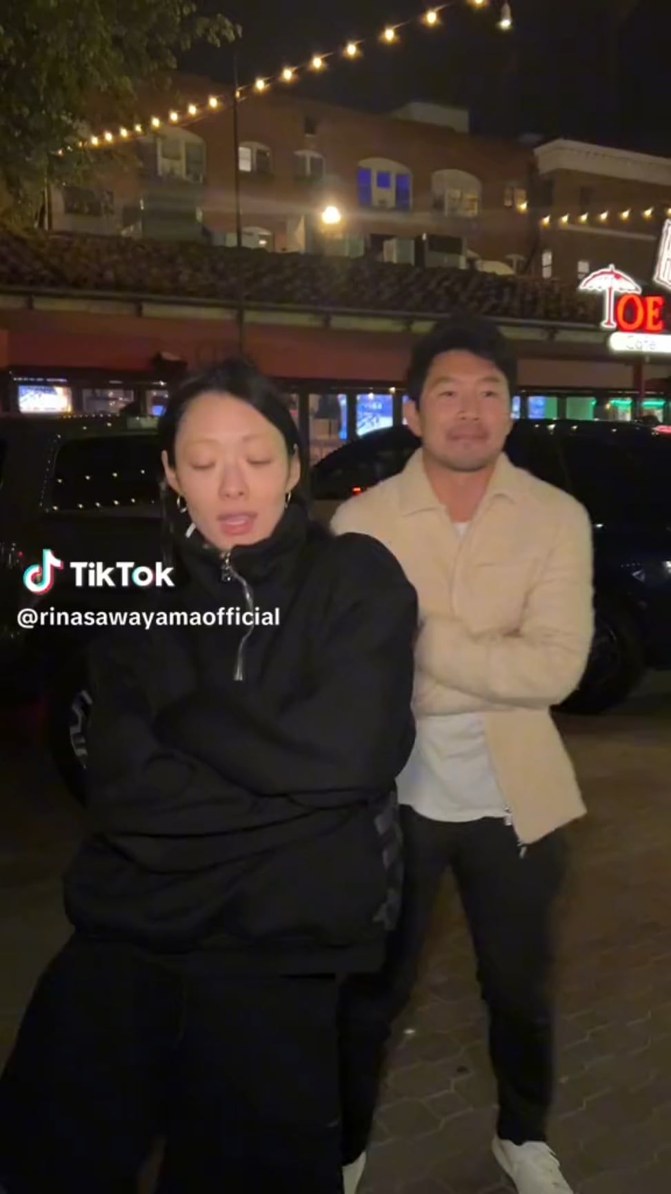 230415 Rina Sawayama and Simu Liu dance to "OMG" on TikTok - PTKOREA