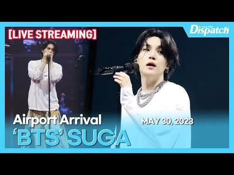 230530 Dispatch: SUGA(BTS), “Arrival after Solo concert in Jakarta ...