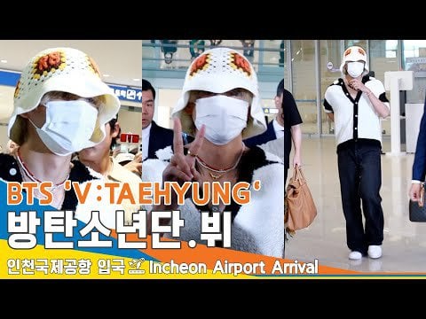 230609 Newsen: BTS 'V:TAEHYUNG' Airport Arrival - PTKOREA
