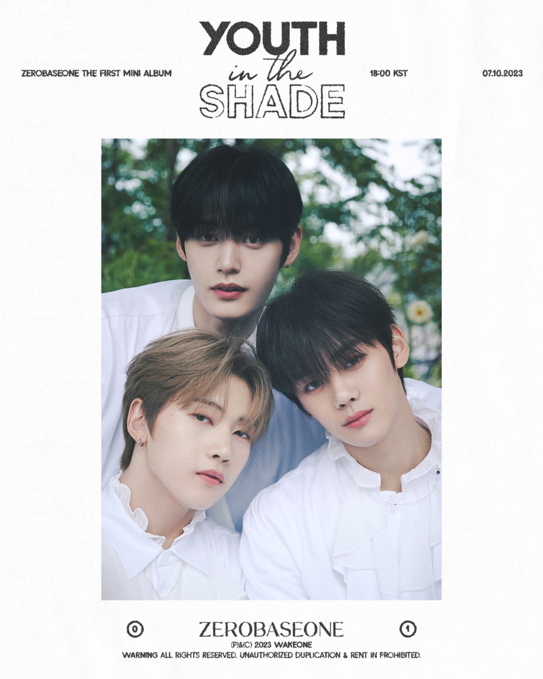 ZEROBASEONE (ZB1) - The 1st Mini Album: YOUTH IN THE SHADE (Concept Photos #2 - SHADE Ver ...