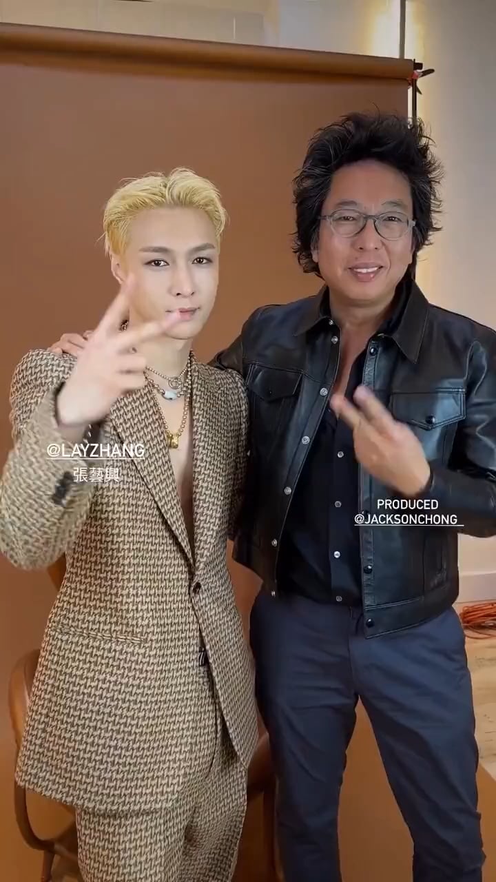 230626 jacksonchong_ Instagram Story Updates with Lay - PTKOREA