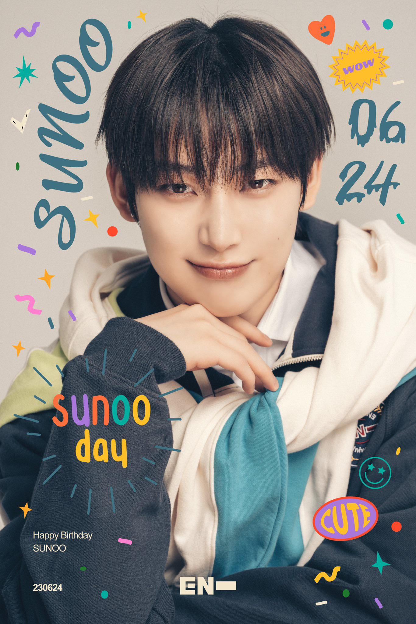 230624 ENHYPEN OFFICIAL Twitter: 🎉 HAPPY SUNOO DAY 🎉 - PTKOREA