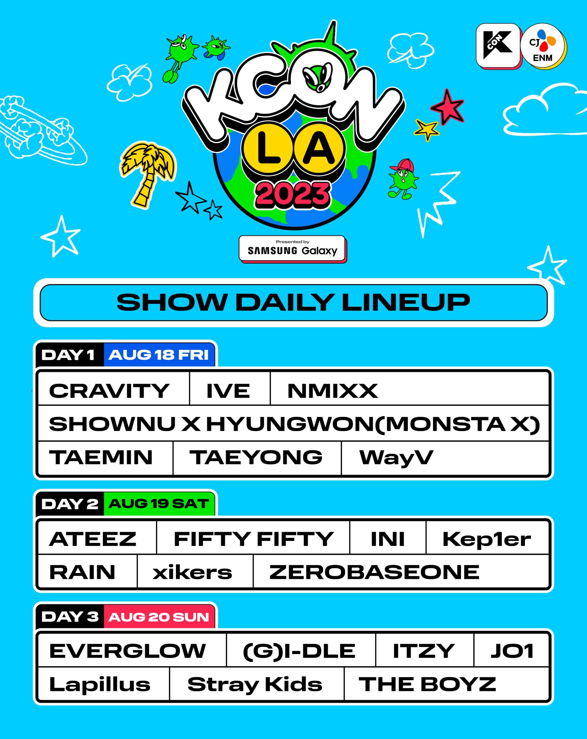 230617 IVE - KCON LA 2023 Show Daily Lineup - PTKOREA