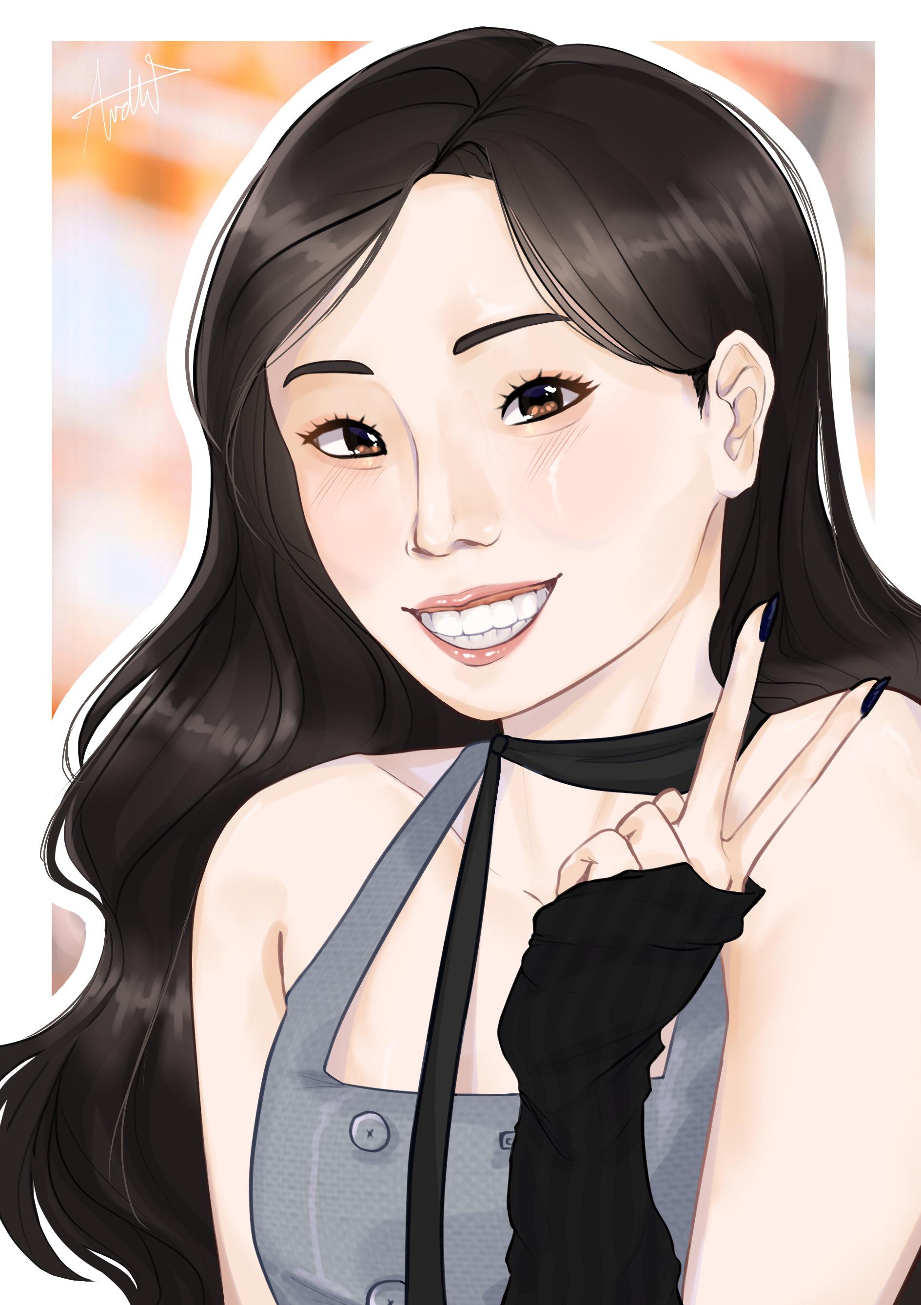 Finally got around to my set me free dahyun drawing, and I like how it ...