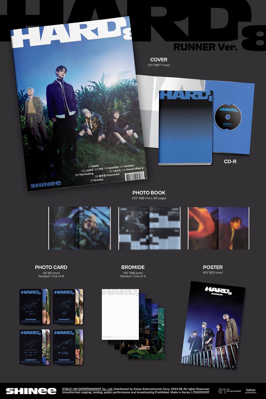 SHINee - The 8th Album: HARD (Full Album Packaging Preview) - PTKOREA