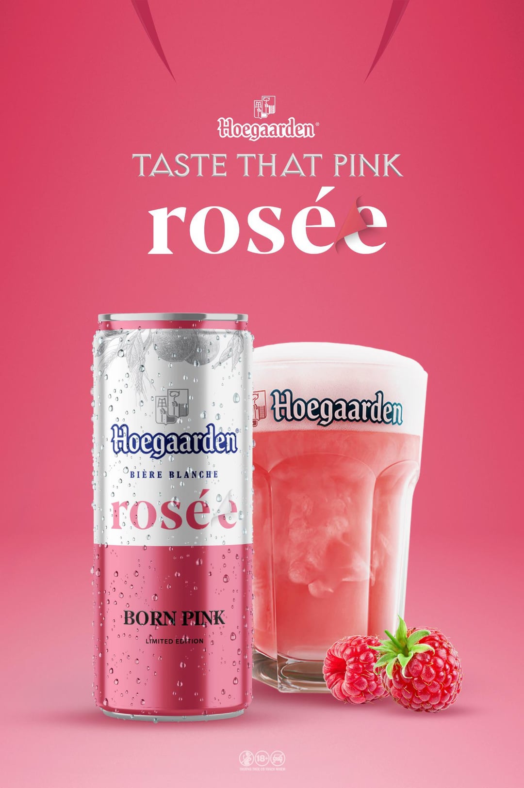 230729 ROSÉ x Hoegaarden Born Pink Limited Edition Beer - PTKOREA