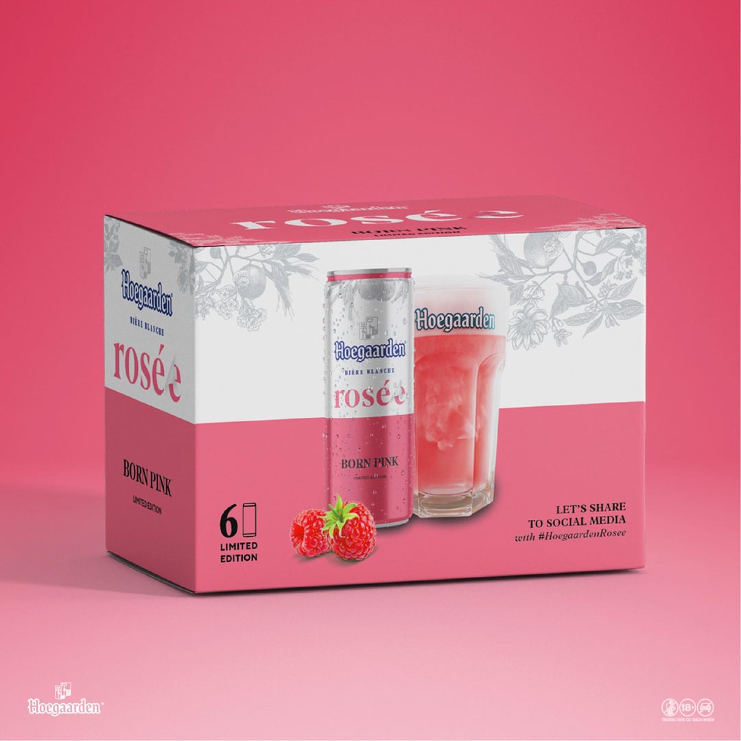 230729 ROSÉ x Hoegaarden Born Pink Limited Edition Beer - PTKOREA