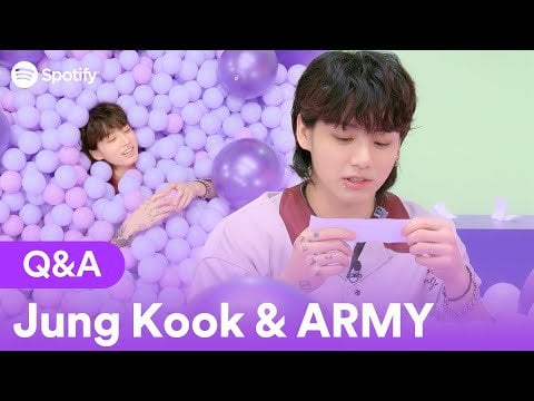 230716 K-Pop ON! Spotify Jung Kook dives into a ball pit to answer ARMY ...