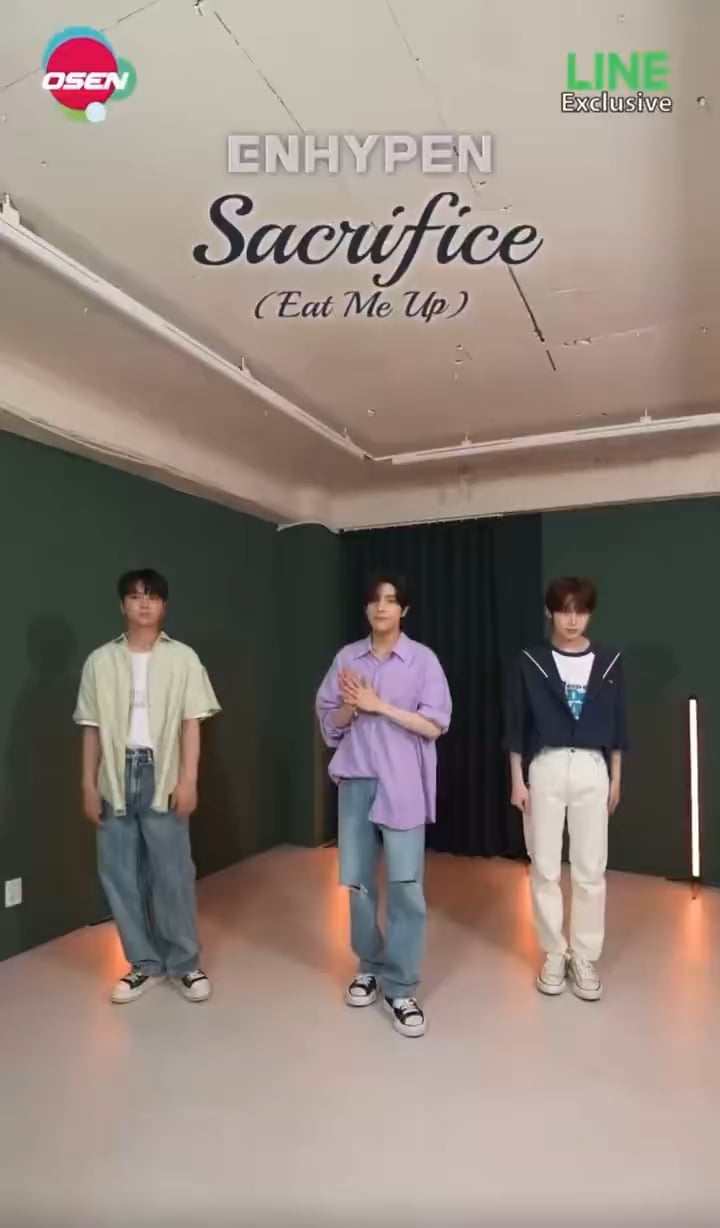230730 OSEN Kpop Line Voom: 🎬 ENHYPEN - 'Sacrifice (Eat Me Up)' with Jay, Jake and Sunoo - PTKOREA