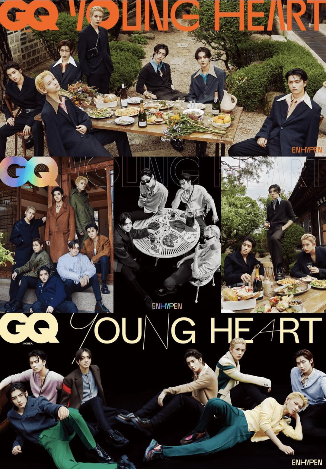 230714 ENHYPEN - GQ Korea Magazine (August 2023 Issue Cover) - PTKOREA