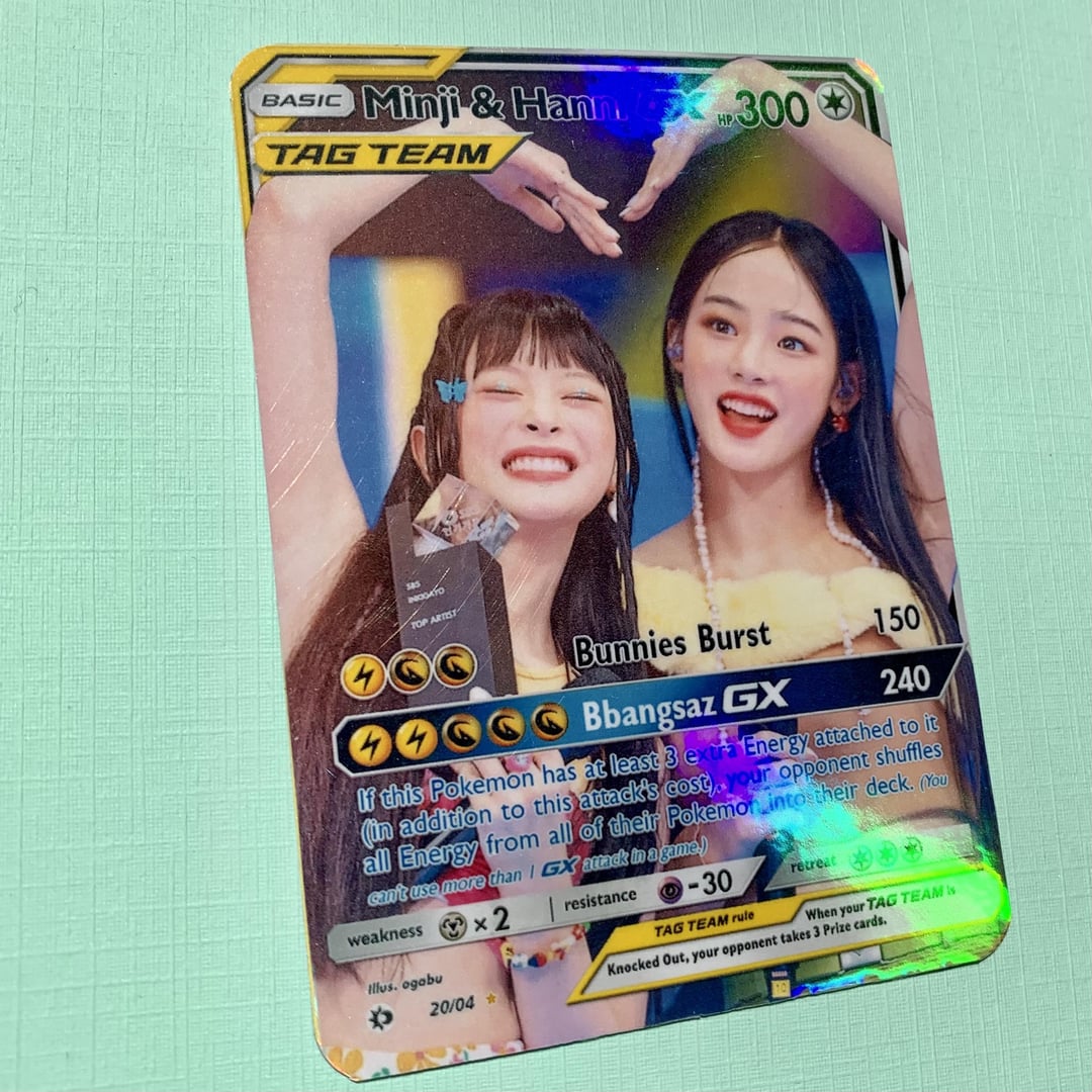 230708 NewJeans Pokemon cards that I made - PTKOREA