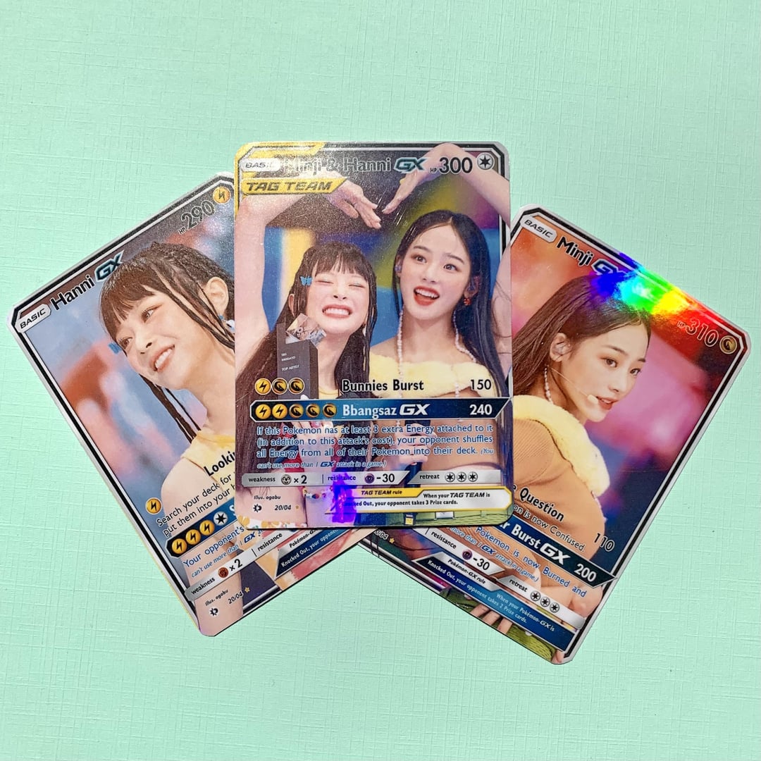 230708 NewJeans Pokemon cards that I made - PTKOREA