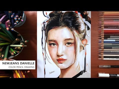 230729 DANIELLE colored pencil drawing - Freedraw - PTKOREA