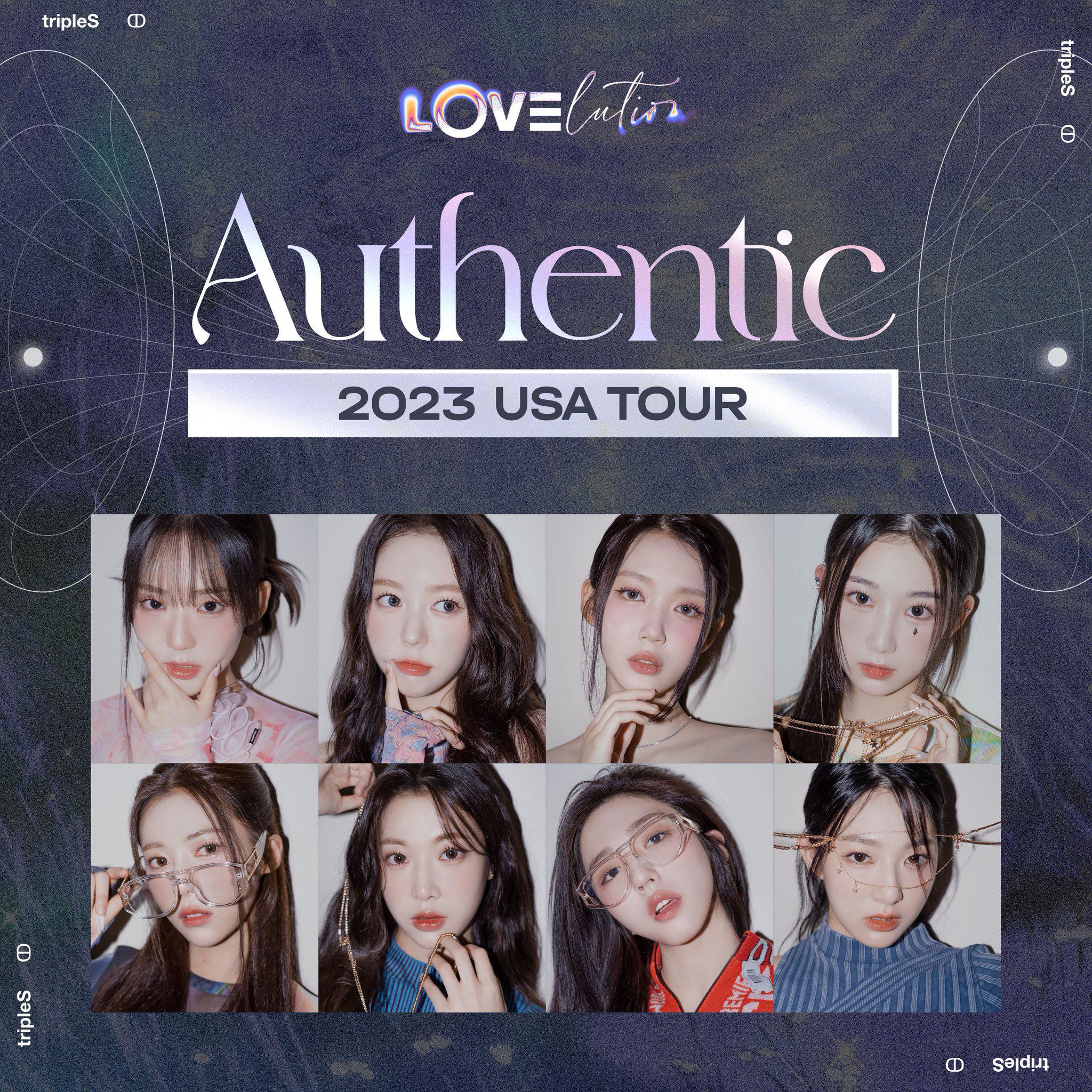 tripleS - 1st World Tour ‘Authentic : LOVElution in US’ (Tour Poster #2 ...