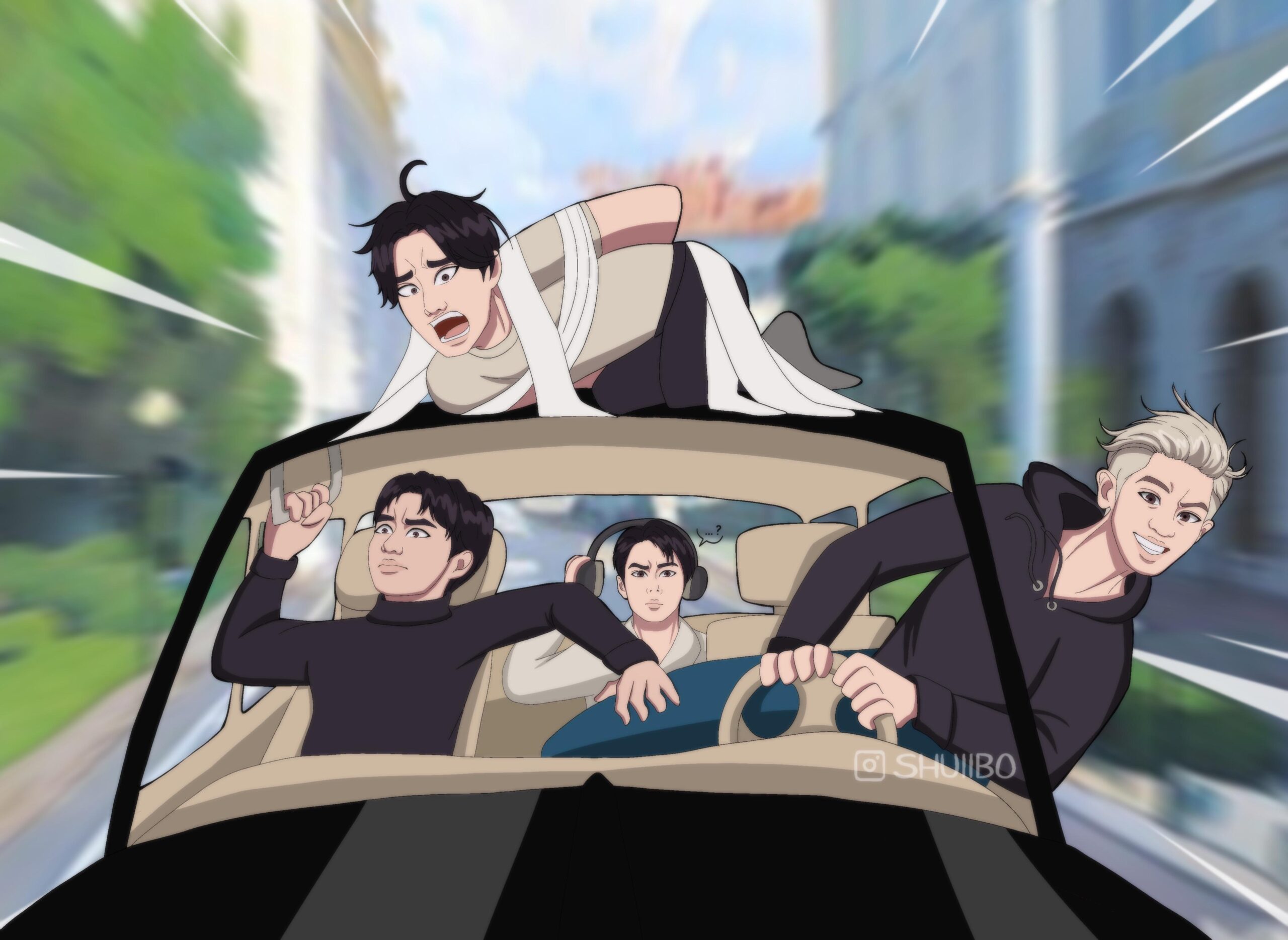 When you let Chanyeol drive the car 🫡 - PTKOREA