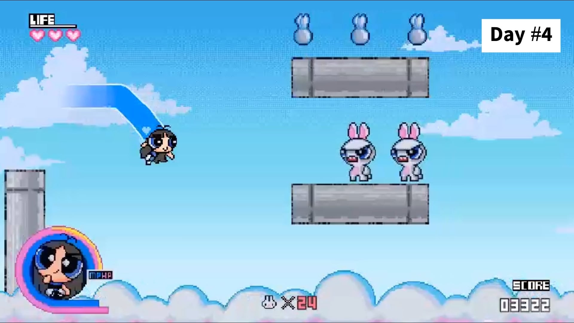 230816 I'm recreating the NewJeans Powerpuff game from the MV (in ...