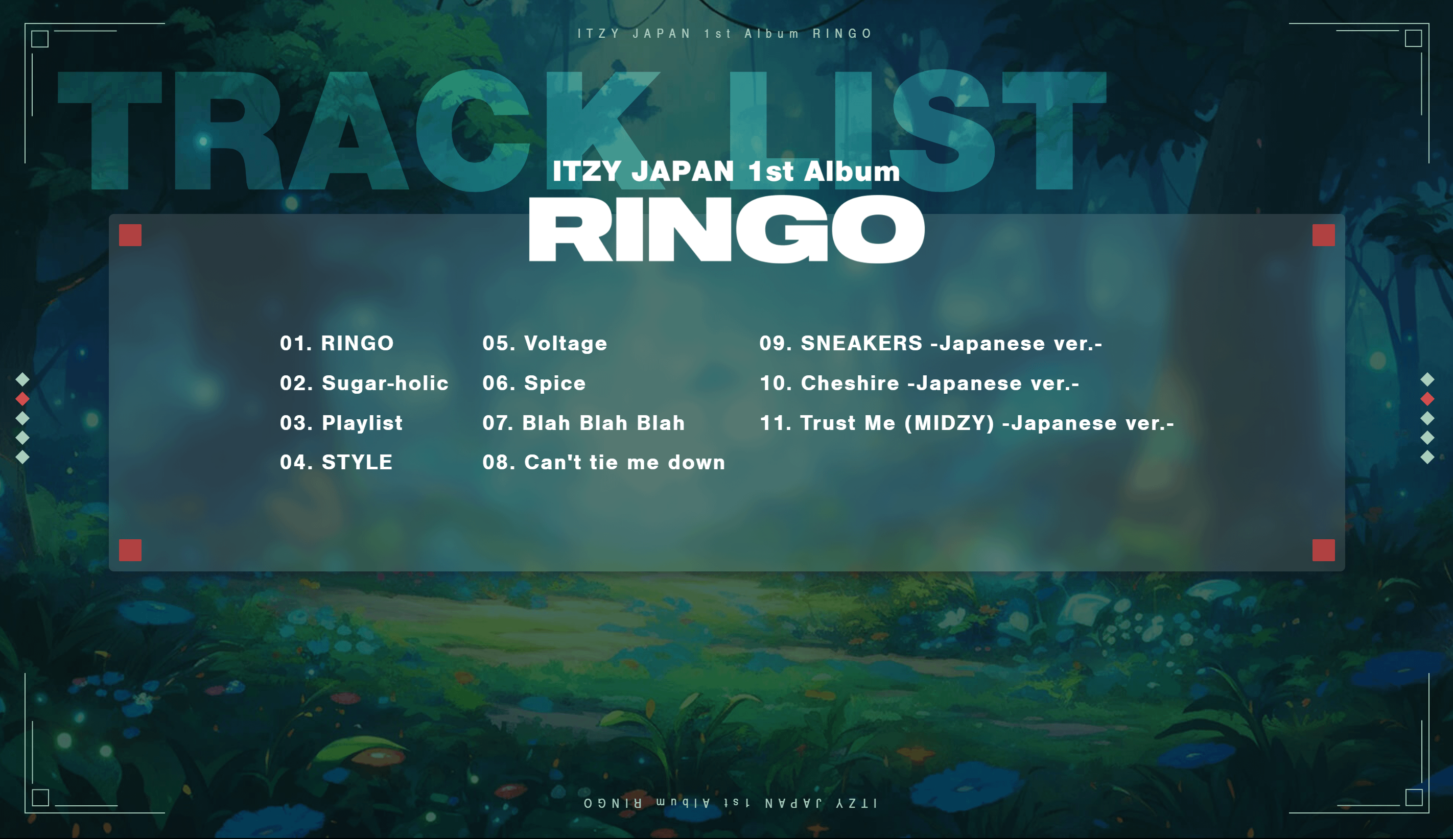 ITZY - Japan 1st Album: RINGO (Track List) - PTKOREA