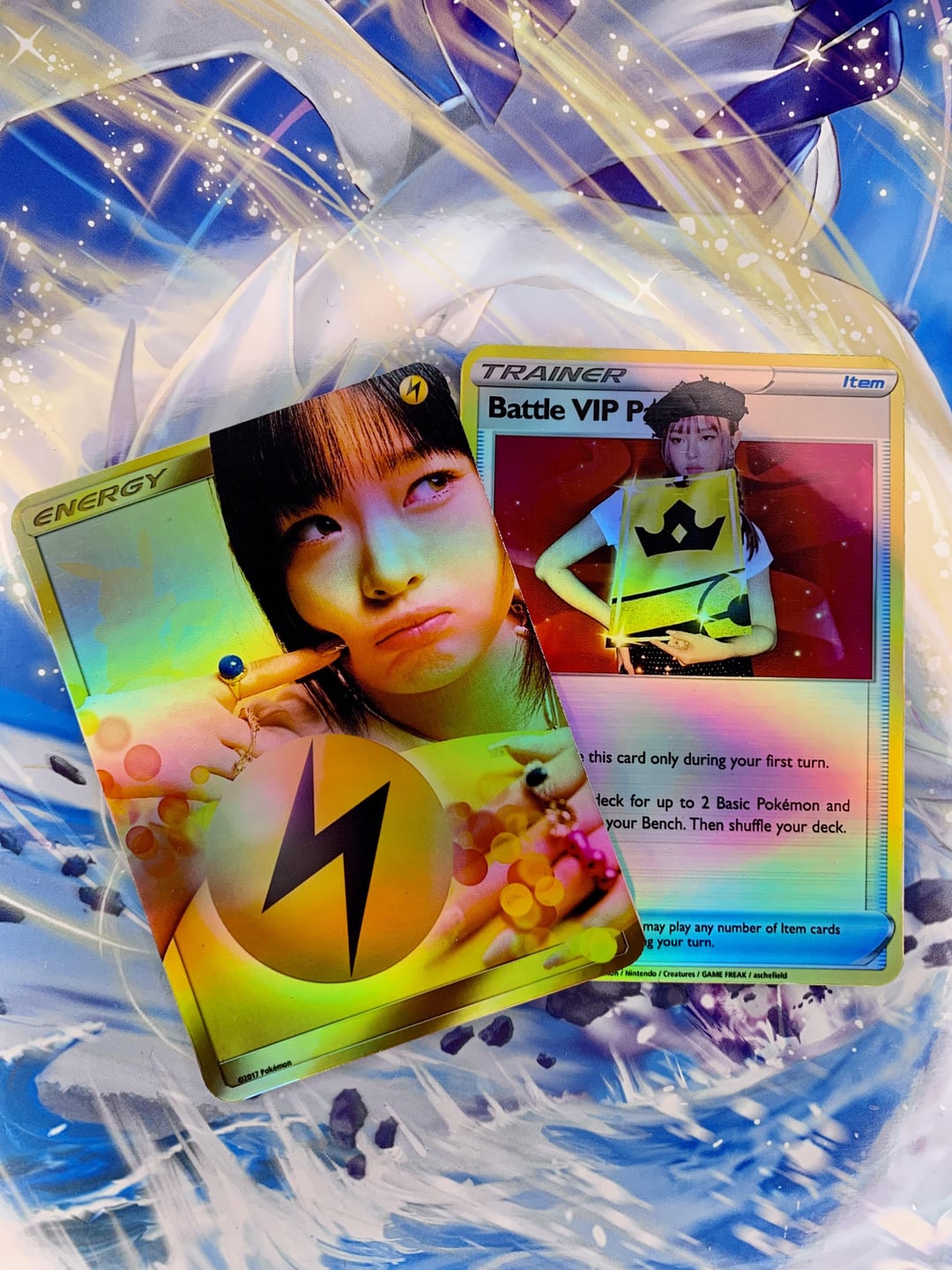 230823 Hanni Themed Pokemon Cards! - PTKOREA