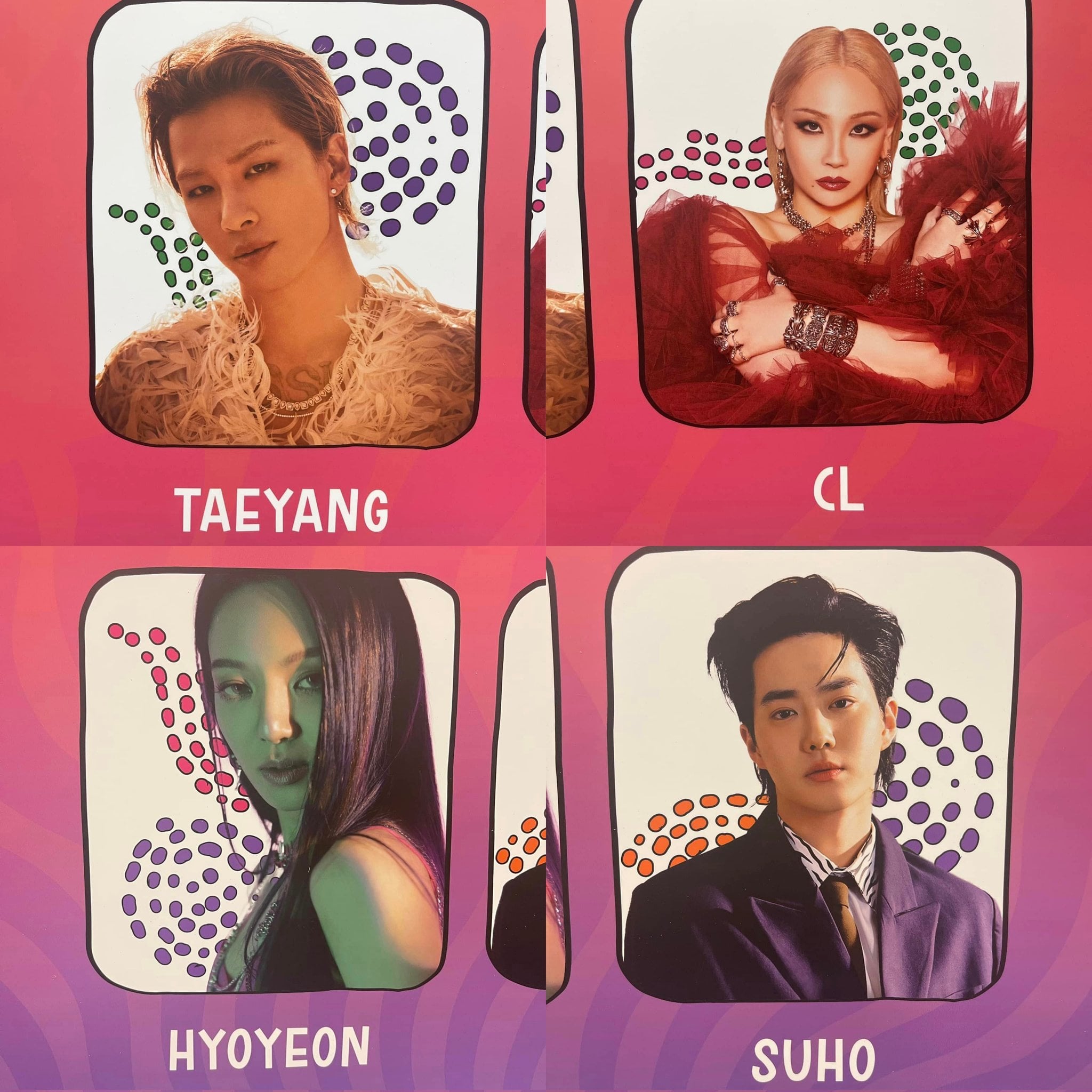 BIGBANG Taeyang, 2NE1 CL, Girls' Generation (SNSD) Hyoyeon (HYO), and ...