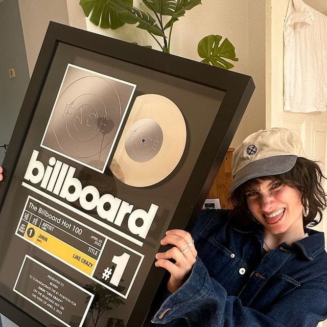 230823 BLVSH on Instagram (with Jimin's "Like Crazy" Billboard #1 ...