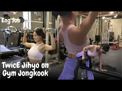230825 Watch Twice jihyo on gym jungkook - PTKOREA
