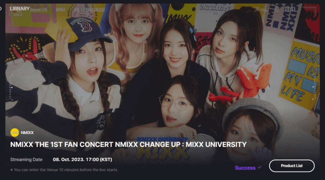 NMIXX THE 1ST FAN CONCERT NMIXX CHANGE UP : MIXX UNIVERSITY - PTKOREA