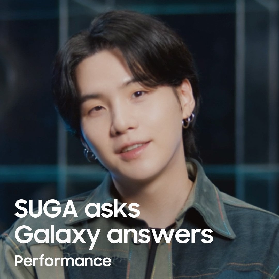 230926 Samsung Mobile: SUGA Asks, Galaxy Answers (Performance) - PTKOREA